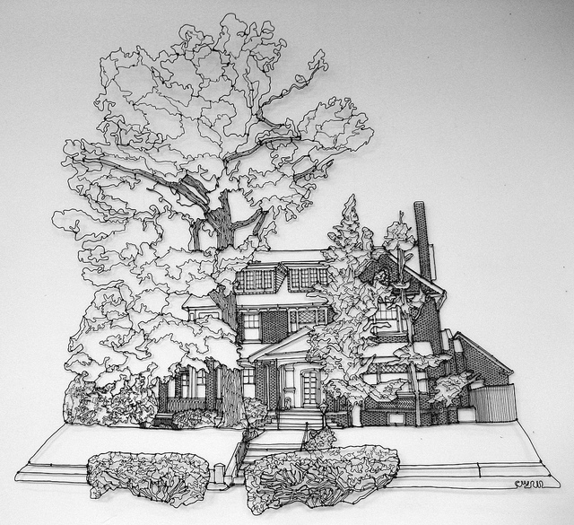 Wire Drawings by CW Roelle | Modernism