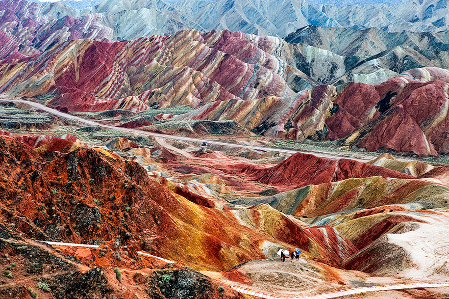 Incredibly Colorful Rock Formations in China | Modernism