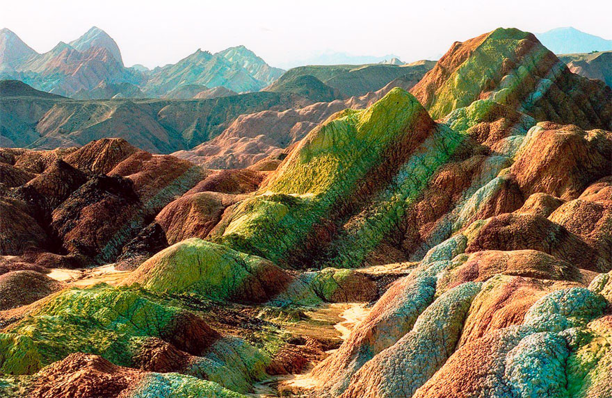 Incredibly Colorful Rock Formations in China | Modernism