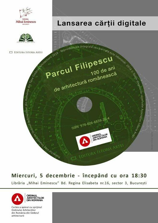 Lansarea cărții digitale: Oana Marinache, „Parcul Filipescu – 100 de ...