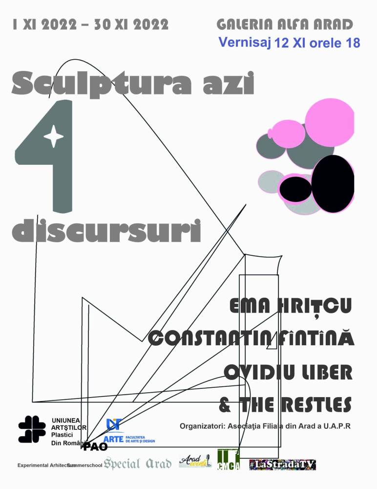Expoziție Emanuela Hritcu, Constantin Fintina, Ovidiu Liber si The ...