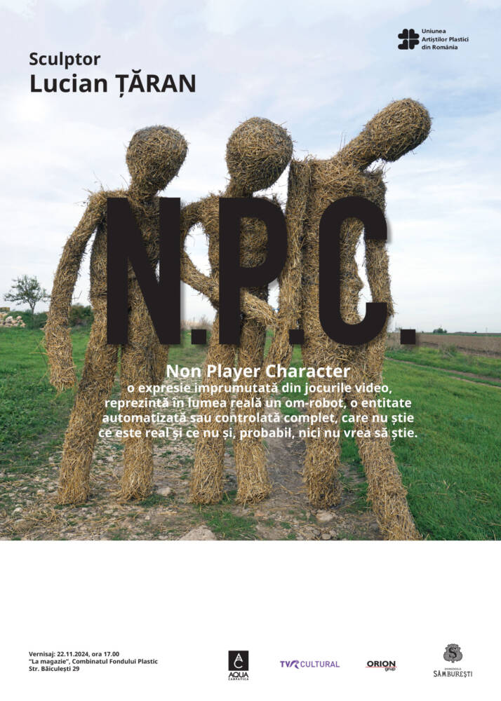Expoziție Lucian Țăran „N.P.C. (Non Player Character)” la Combinatul ...