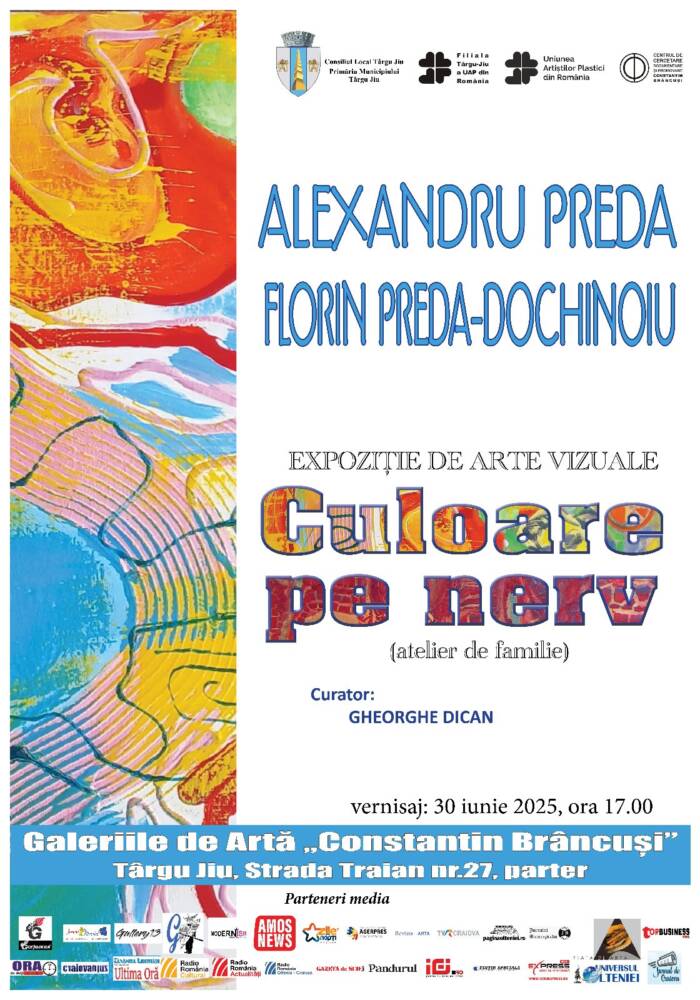 Expoziție Alexandru Preda și Florin Preda-Dochinoiu, „CULOARE PE NERV ...